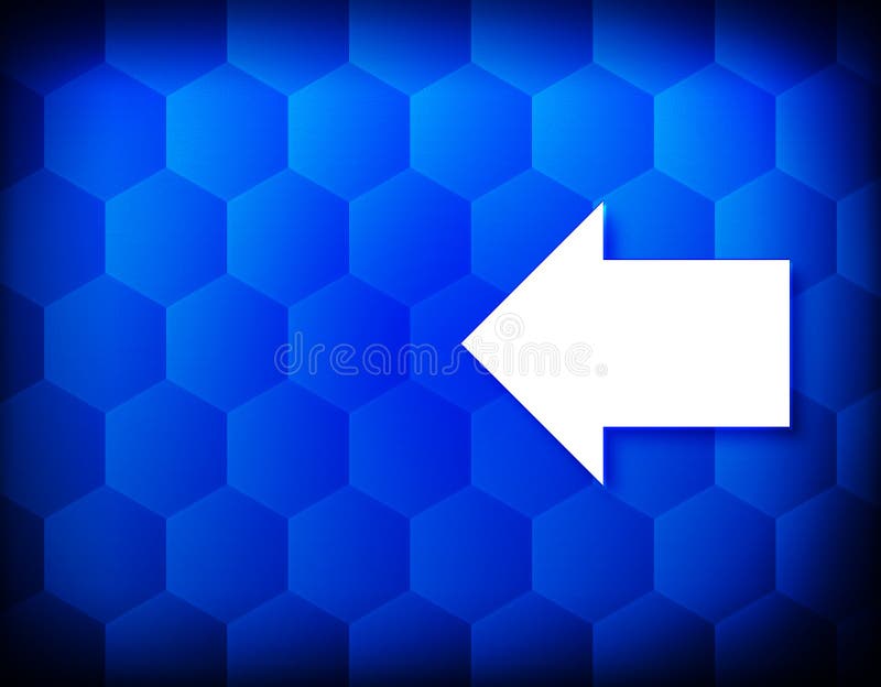 Back Arrow Icon Hexagon Creative Abstract Blue Background Seamless ...