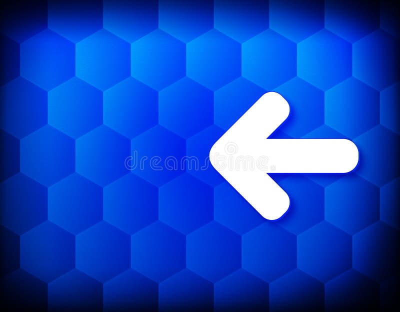 Back Arrow Icon Hexagon Creative Abstract Blue Background Seamless ...