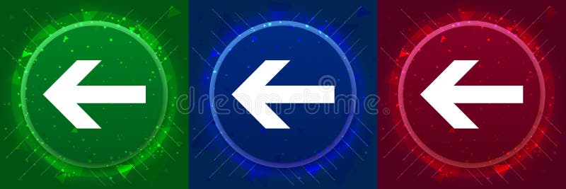 Back Arrow Icon Elegant Modern Design Abstract Buttons Set Illustration ...