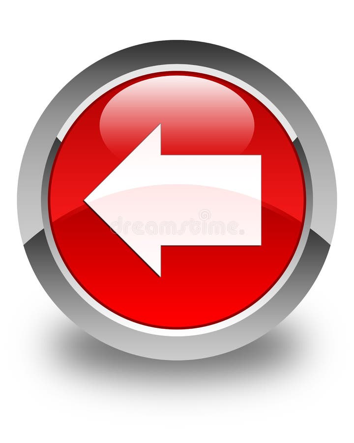 Back Arrow Icon Glossy Red Round Button Stock Illustration ... Back Arrow Icon Glossy Red Round Button Stock Illustration ...