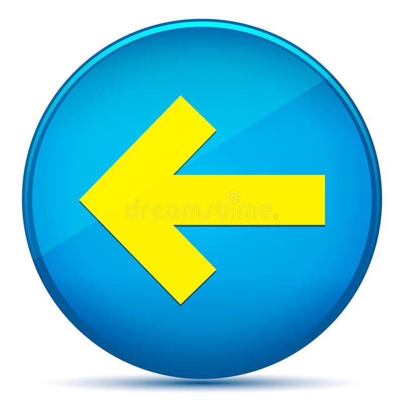 Back Arrow Icon Magical Glassy Sunburst Blue Button Sky Blue Background ...