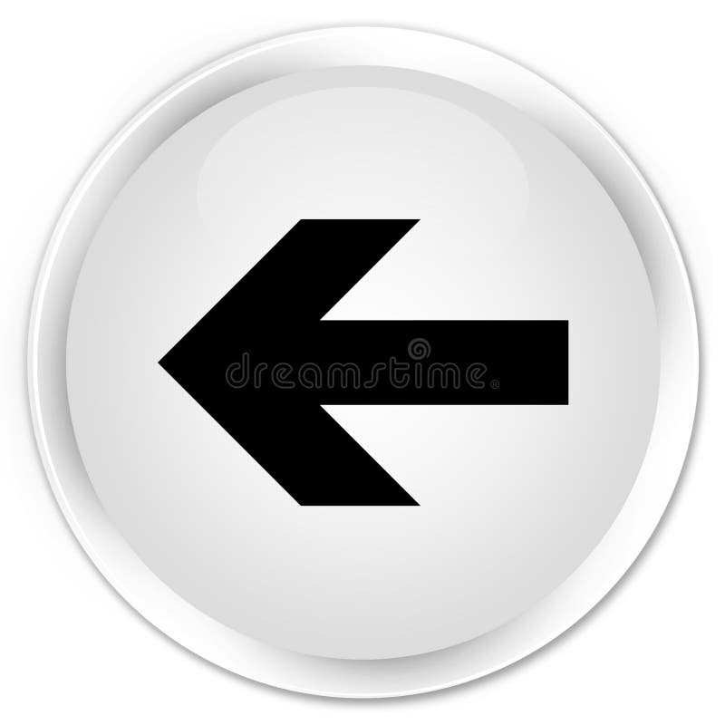 Back Arrow Icon Premium White Round Button Stock Illustration ...