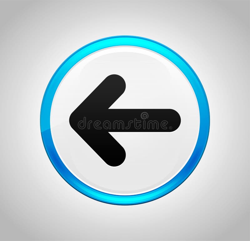 Back Arrow Icon Round Blue Push Button Stock Illustration ...