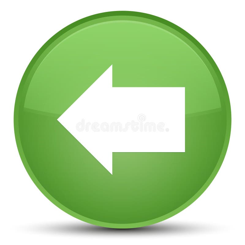 Back Arrow Icon Special Soft Green Round Button Stock Illustration ...
