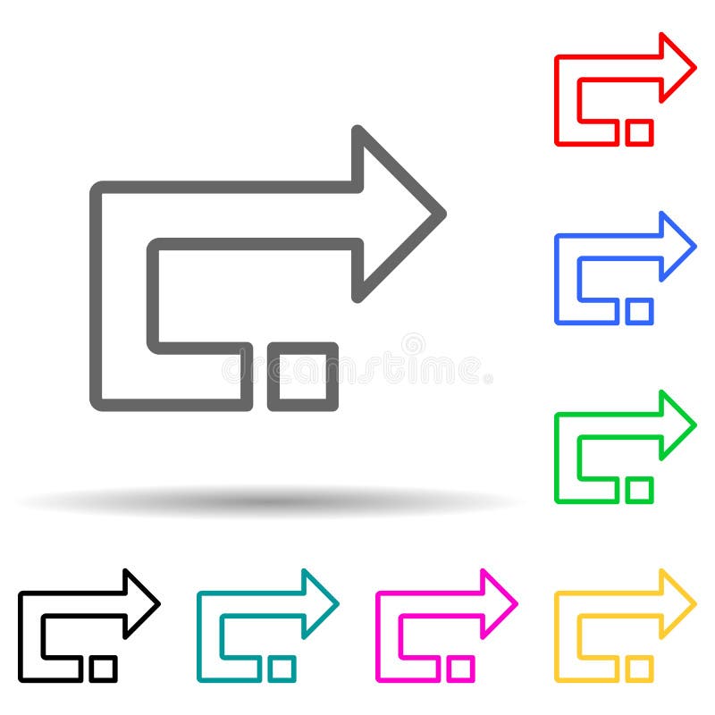 Back Arrow Icons Set on White Background. Line Style Vector Stock ...