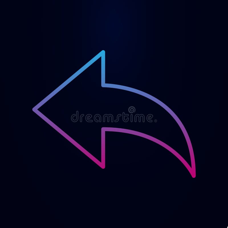 Back Arrow Sign Nolan Icon. Simple Thin Line, Outline Vector of Web ...