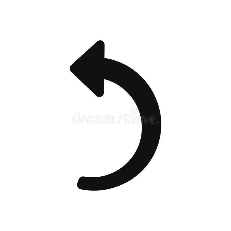 Back Arrow Vector Icon in Modern Design Style for Web Site and Mobile ...