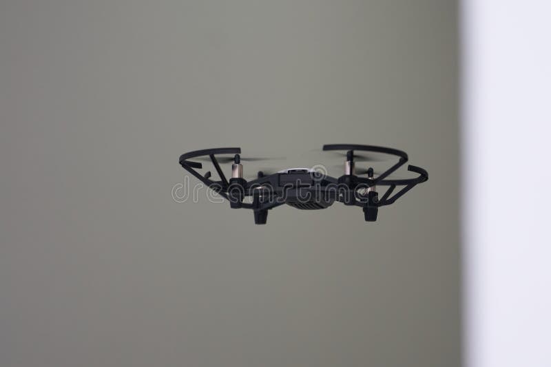 Back Aspect of UAV or Drone Fly in Room Stock Photo - Image of ...