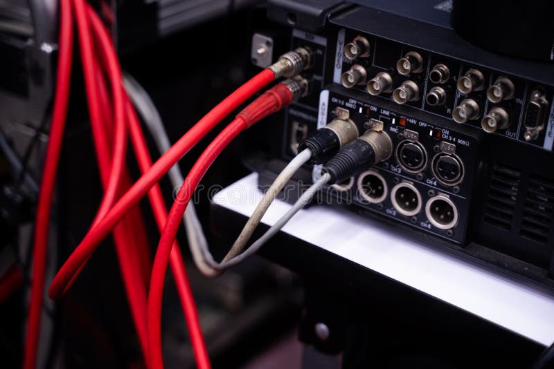 The Console Control Panel of a Large Hi-fi System. Audio Equipment ...