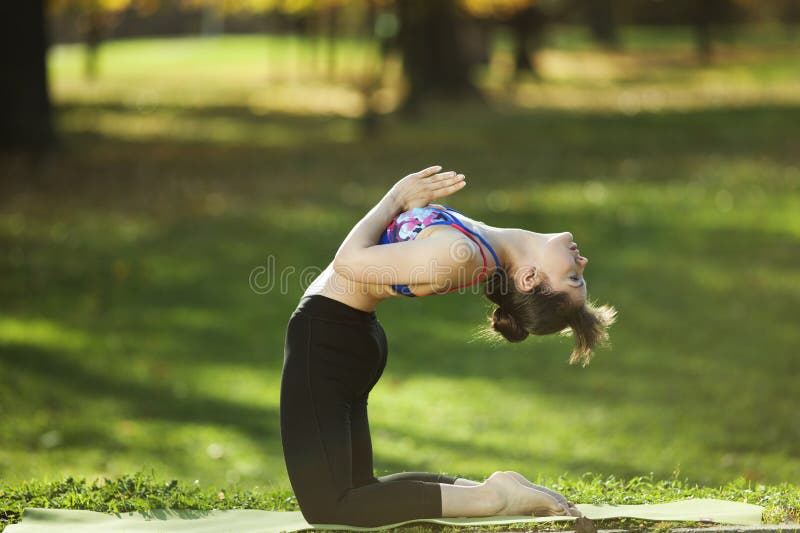 Back bend variation stock image. Image of back, practice - 64030815