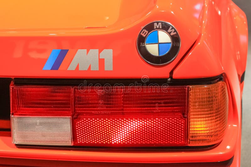 The Back of the BMW M1 in the BMW Museum Exhibition Hall Editorial ...