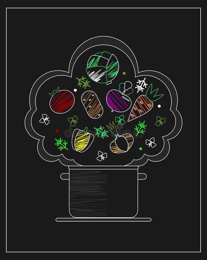 Back Board Recipe Vegetables Stock Illustrations – 7 Back Board Recipe ...