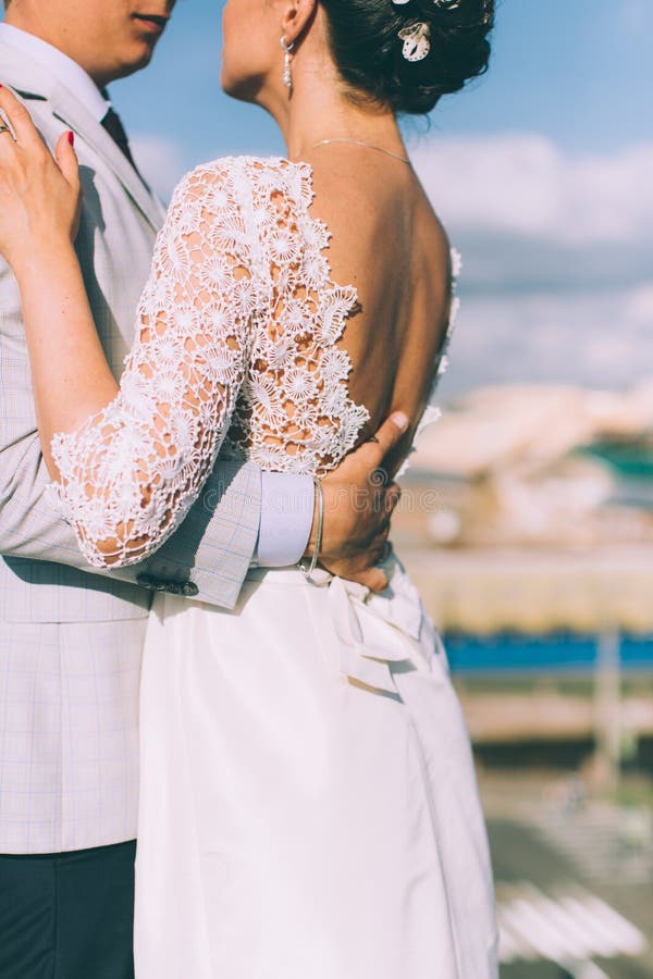 The back of the bride stock image. Image of married, fiancee - 64960857