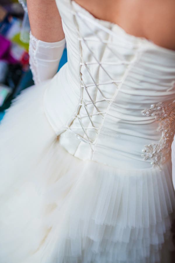 Back of Bride in Wedding Dress Stock Photo - Image of card, bride: 15166904