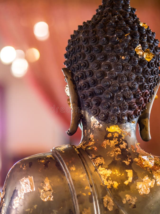 Back of Buddha statue stock photo. Image of pray, buddhism - 136253104