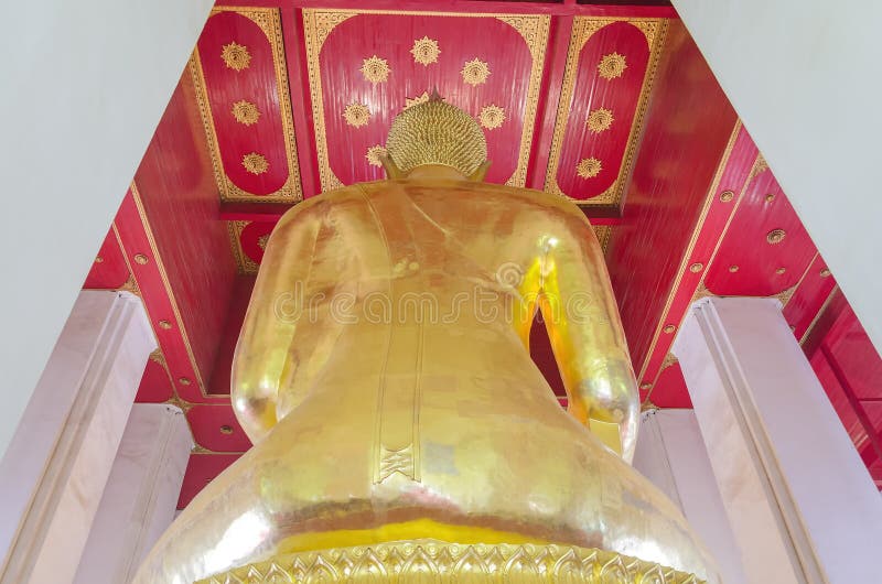 Back of Buddha statue stock image. Image of buddhism - 58945923