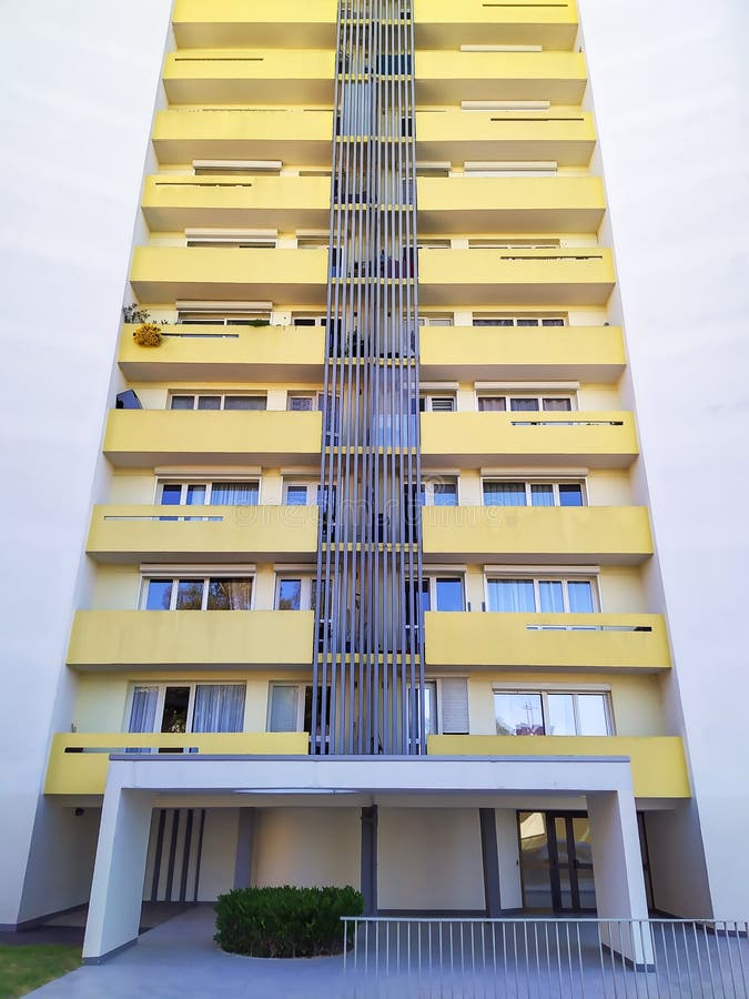 Back of building front stock photo. Image of balcony - 184977062