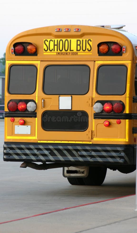 Back of a Bus stock image. Image of schoolbus, transportation - 125303