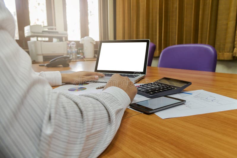 Back of Businessman Working Stock Image - Image of entrepreneur ...