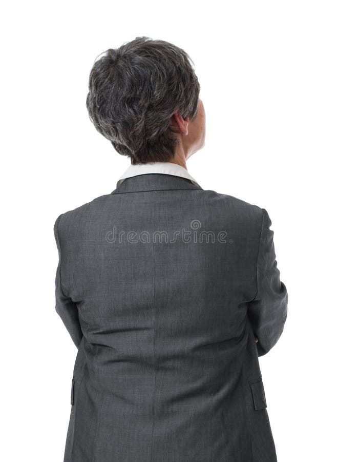 Back of man stock image. Image of isolated, white, looking - 17356271