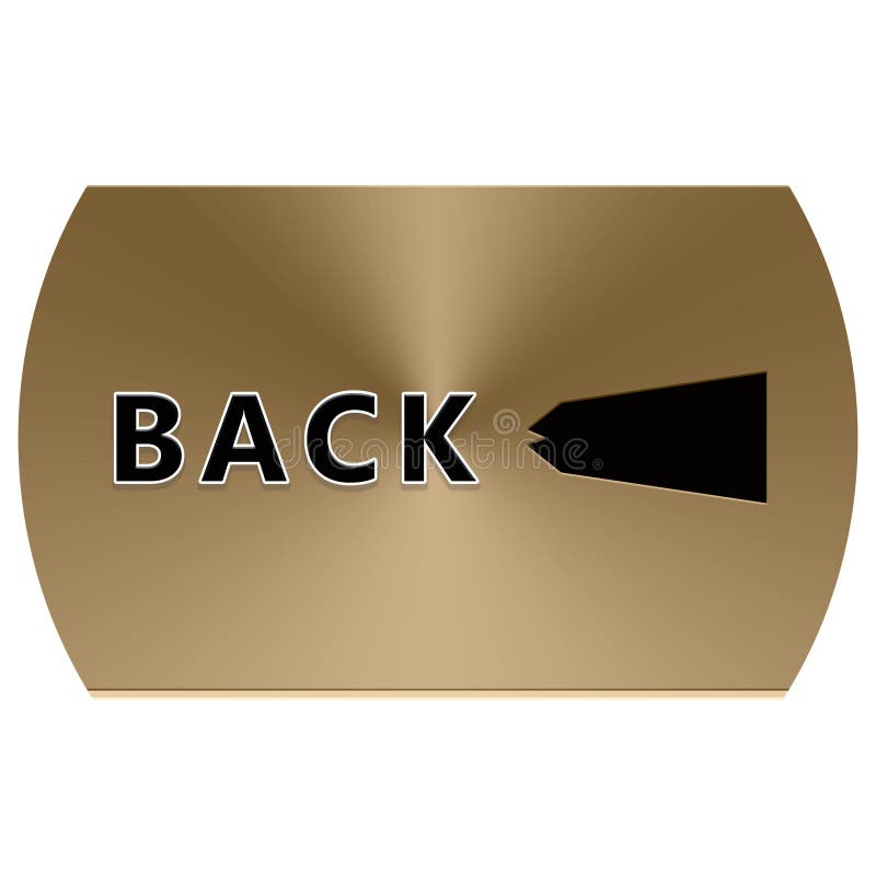 Back button stock illustration. Illustration of navigation - 117376525