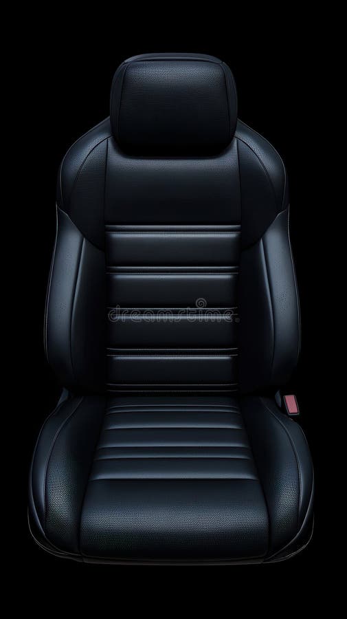 Back of a Car Seat with a Black Background Showcasing Texture and ...