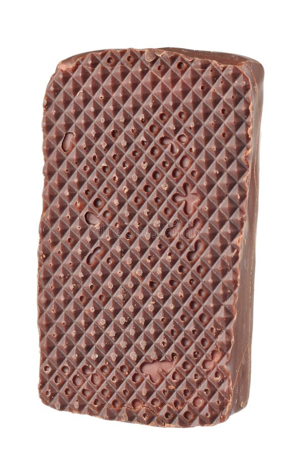 Back of Chocolate Sweet Isolated on White Background Stock Image ...