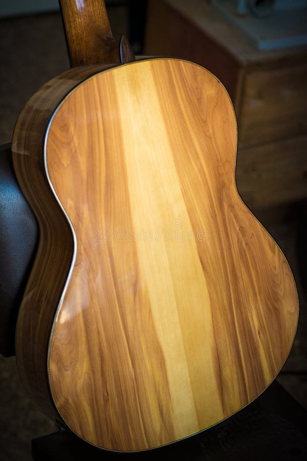 Back of Classic Wooden Guitar Stock Photo - Image of musical, classic ...