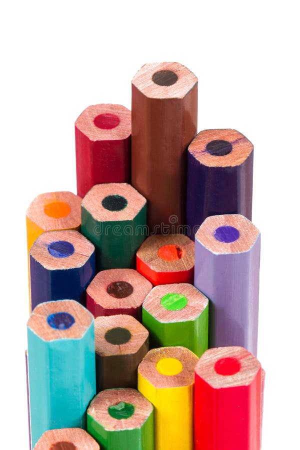 Back of Colorful Pencils stock photo. Image of empty - 34885536