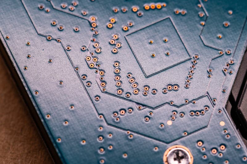 Back of a Controller Printed Circuit Board of a Hard Drive.. Stock ...