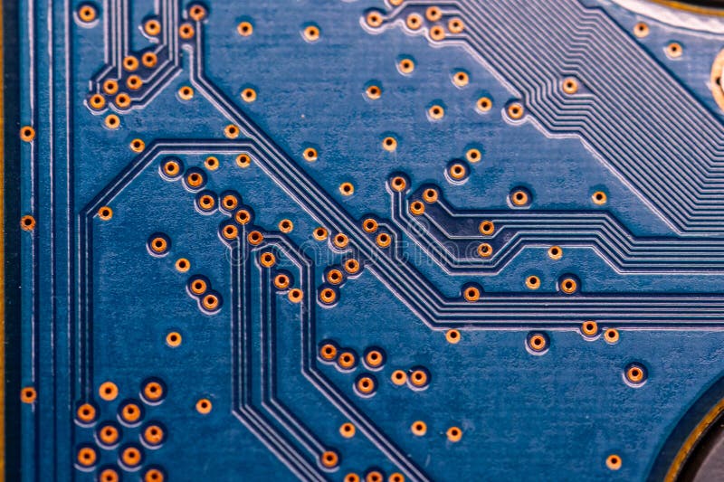 Back of a Controller Printed Circuit Board of a Hard Drive.. Stock ...