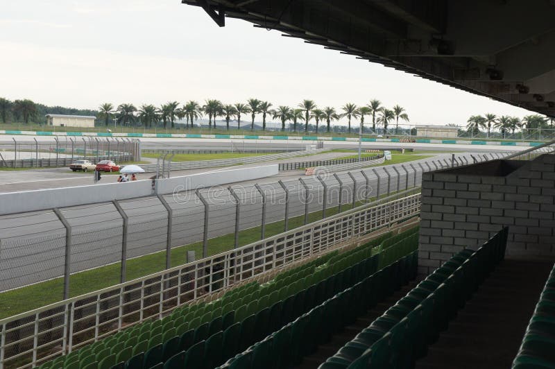 Back Corner View of the Main Circuit As Sweeping Corners and Wide ...