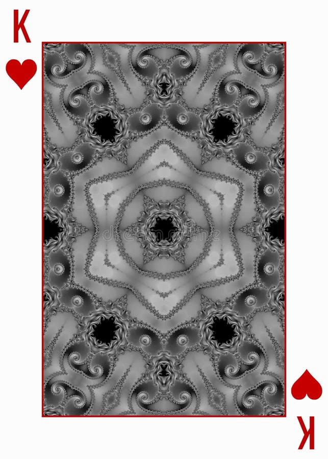 Playing Card Back Design with Pink or Violet Abstract Ornamental ...