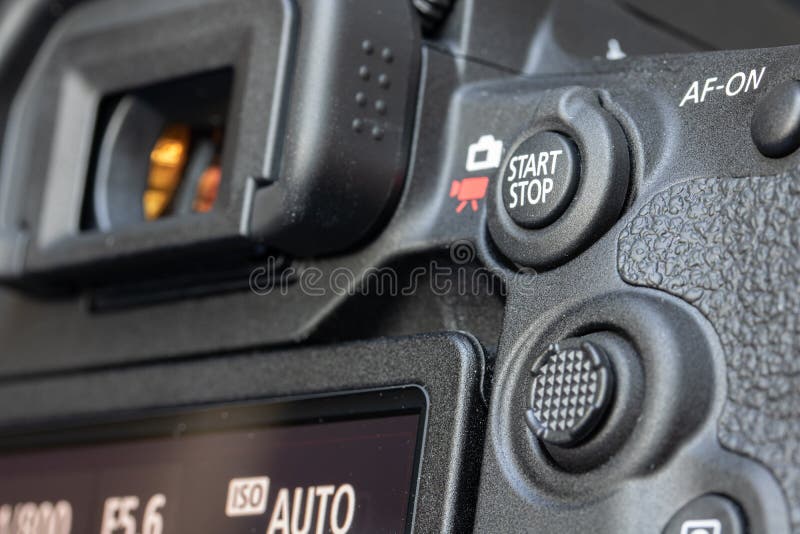 The Back of Digital Camera with Control Buttons Stock Image - Image of ...