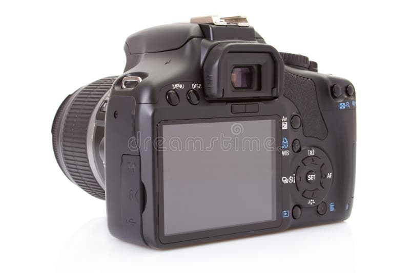 DSLR Camera rear view stock photo. Image of camera, digital - 16438632