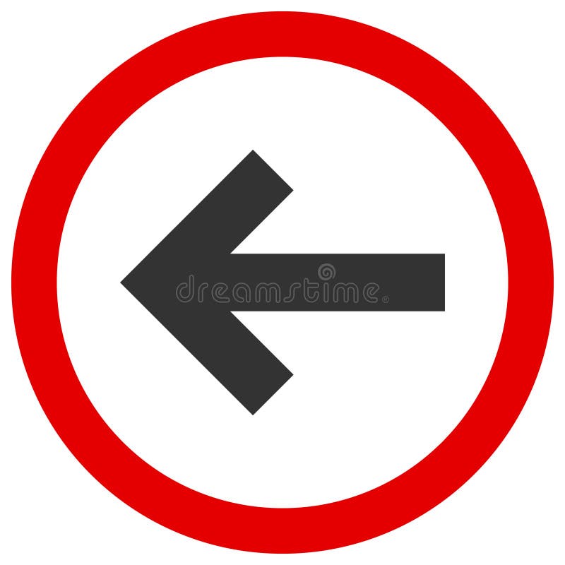 Raster Back Direction Flat Icon Illustration Stock Illustration ...