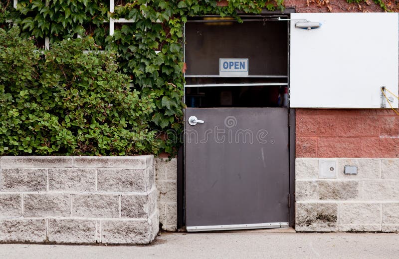 Back door to restaurant stock image. Image of kitchen - 15750699