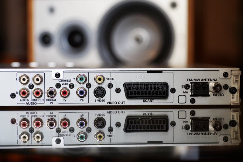 Back Of A DVD Player Picture. Image: 4609632