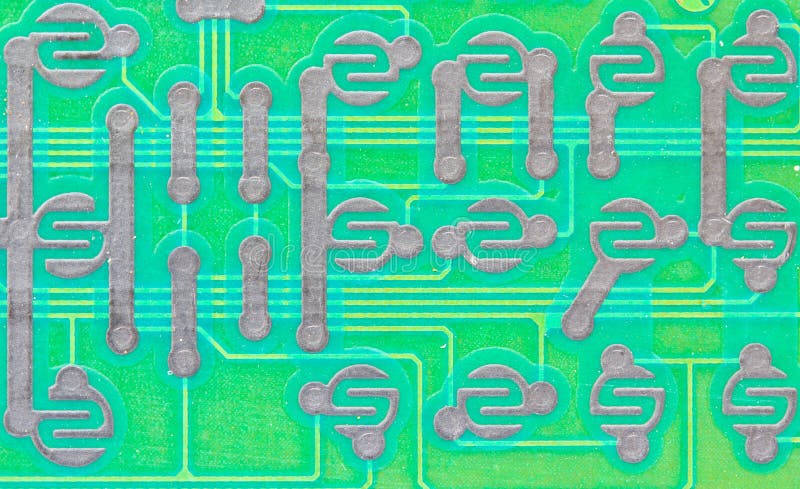 The Back of Electronic Board Stock Illustration - Illustration of ...