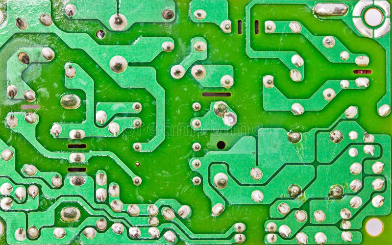 The Back of Electronic Board Stock Image - Image of board ...