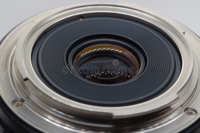 Back Element of the Camera Lens Stock Image - Image of focus, aperture ...