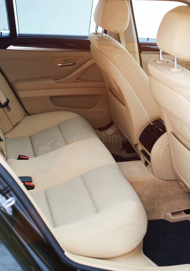 Car rear seats stock image. Image of fixed, leather - 106833197