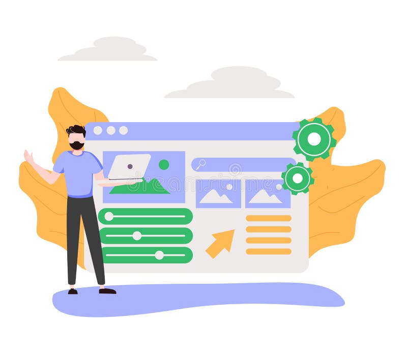 Back End Development Abstract Concept Vector Illustration Software