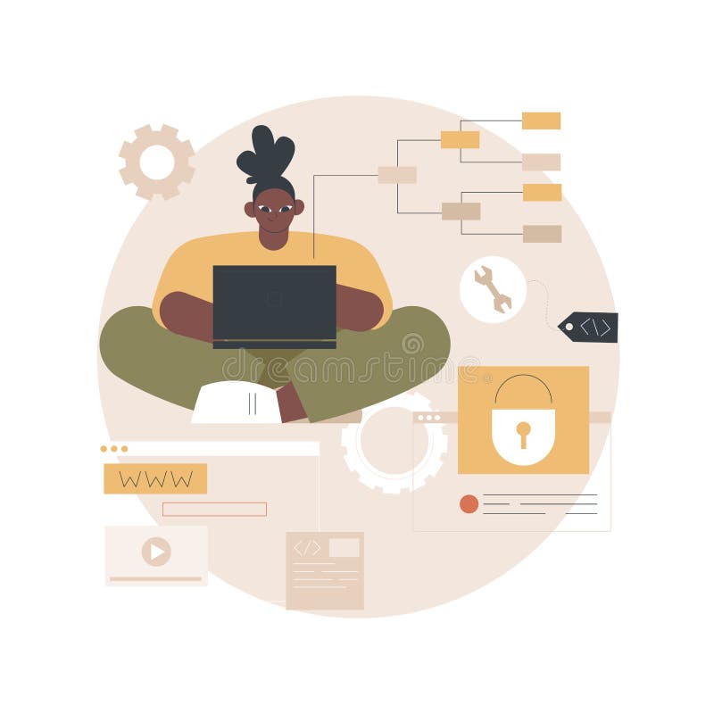 Computer Programming Camp Abstract Concept Vector Illustration. Stock ...