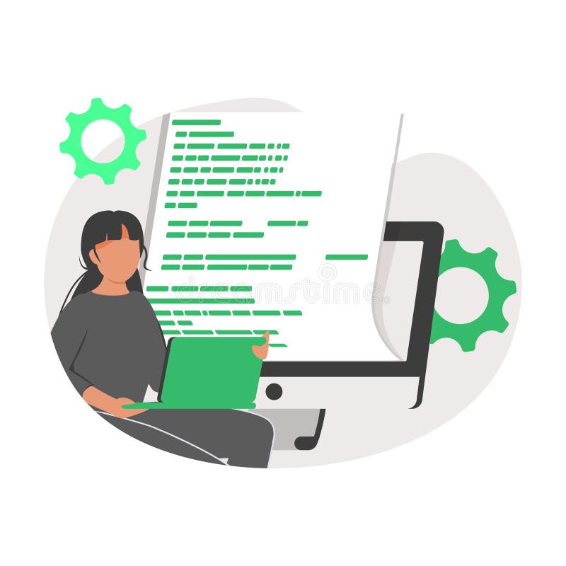 Back End Development Abstract Concept Vector Illustration Software