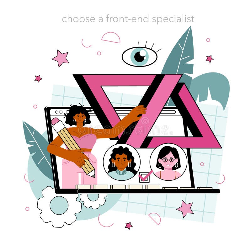 Back End Development Online Service or Platform. Software Development ...