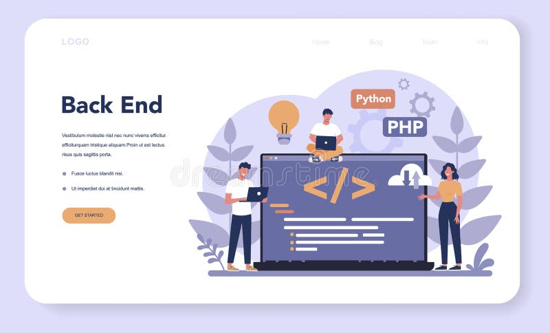 Backend Developer Banner Stock Illustrations – 254 Backend Developer ...