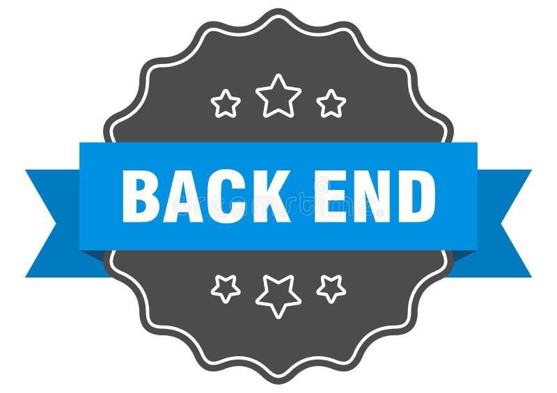 Back end label stock vector. Illustration of back, stamp - 194927997