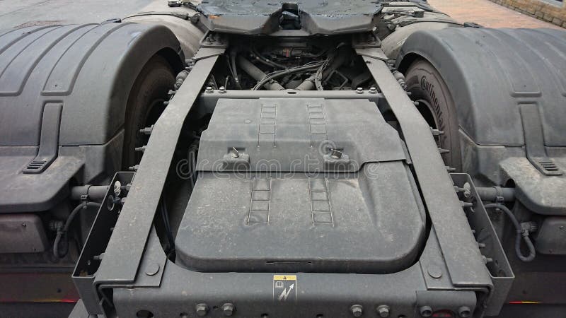 Large Transporter Cab stock photo. Image of plate, trailer - 135372308