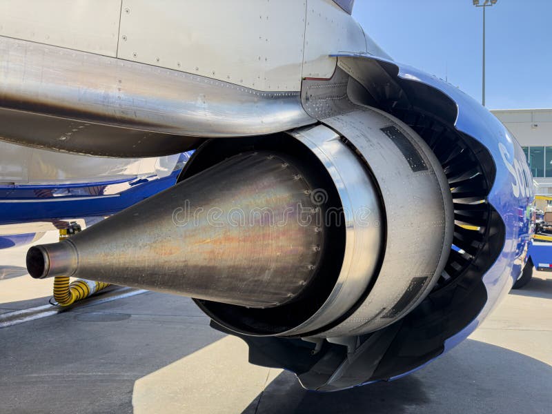 LEAP Jet engine outlet. stock image. Image of blade - 320372527